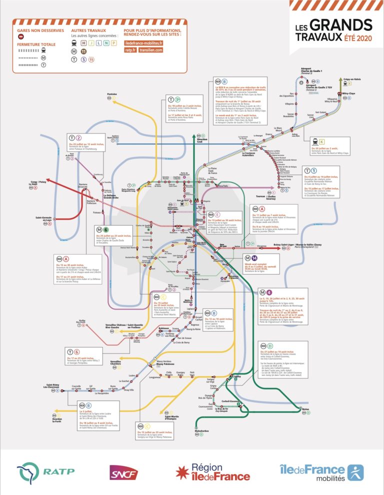 Transports en commun d'IDF : travaux d'été en approche ! - ANews-Mobility
